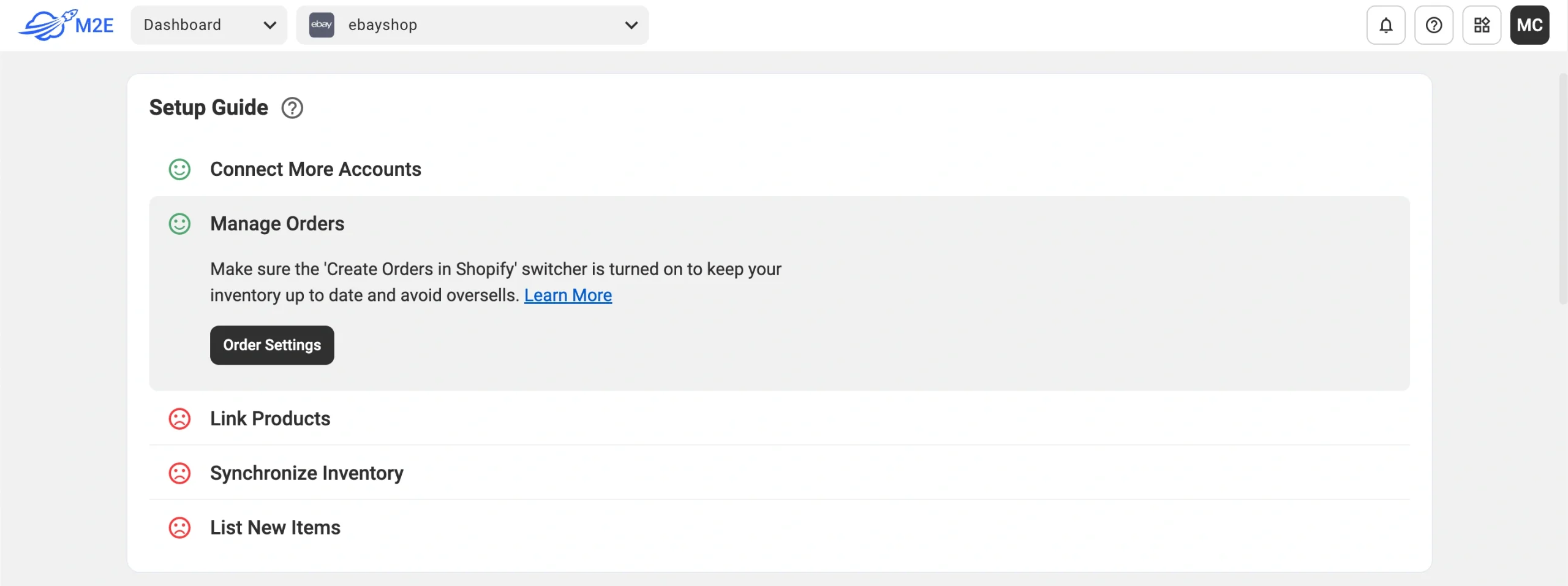 Shopify setup guide - M2E Cloud User Guides