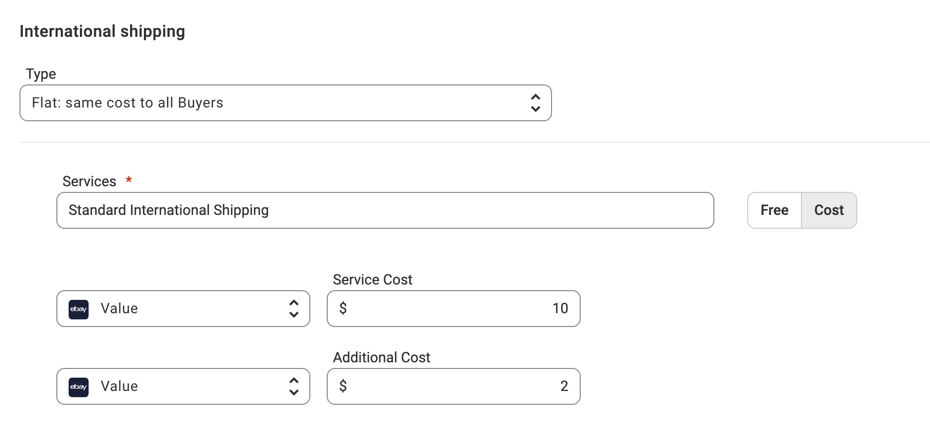 eBay Shipping Policy Setup - M2E Cloud User Guides