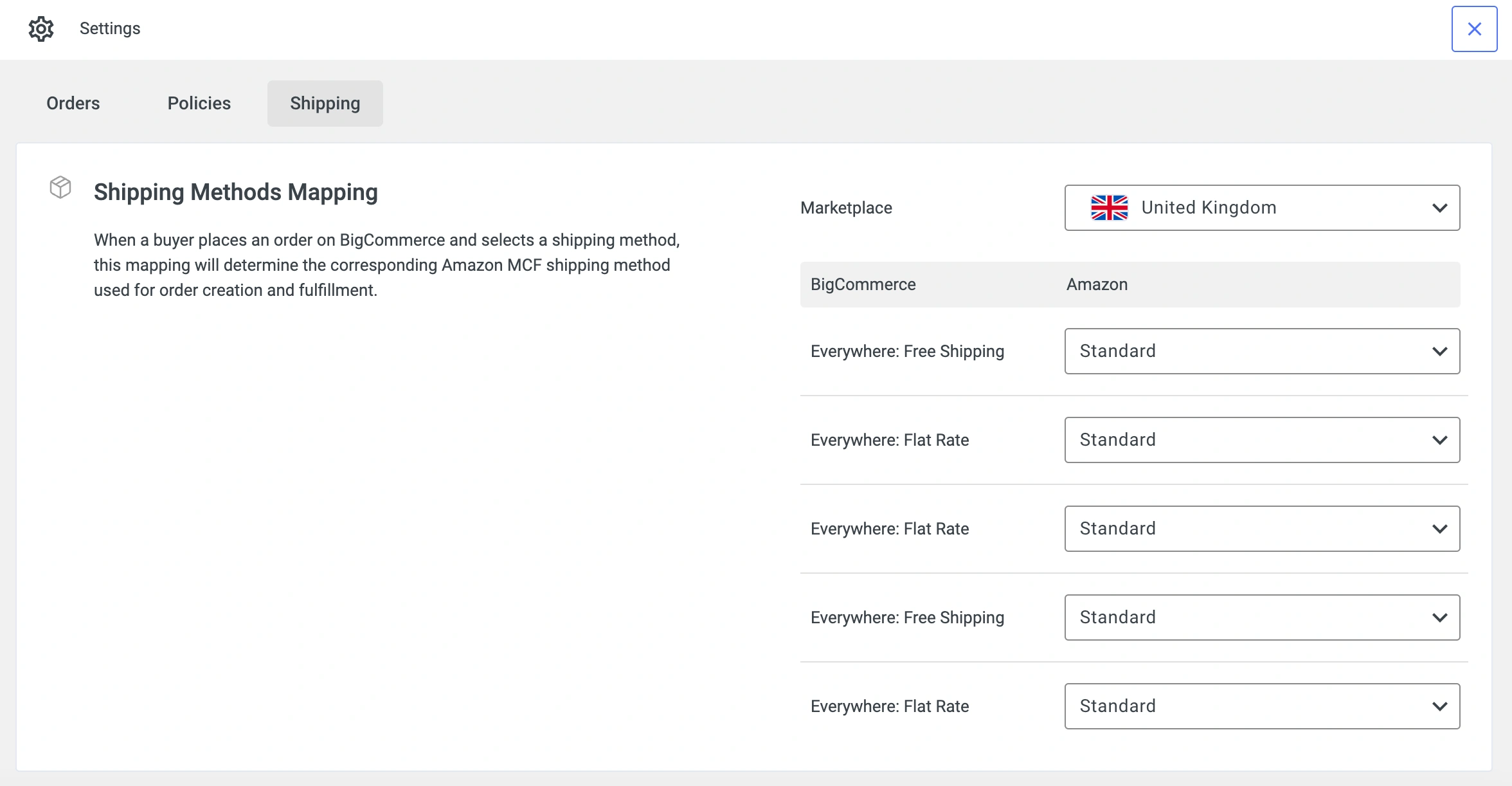 BigCommerce Logística Multicanal de Amazon MCF Guía del usuario - M2E ...
