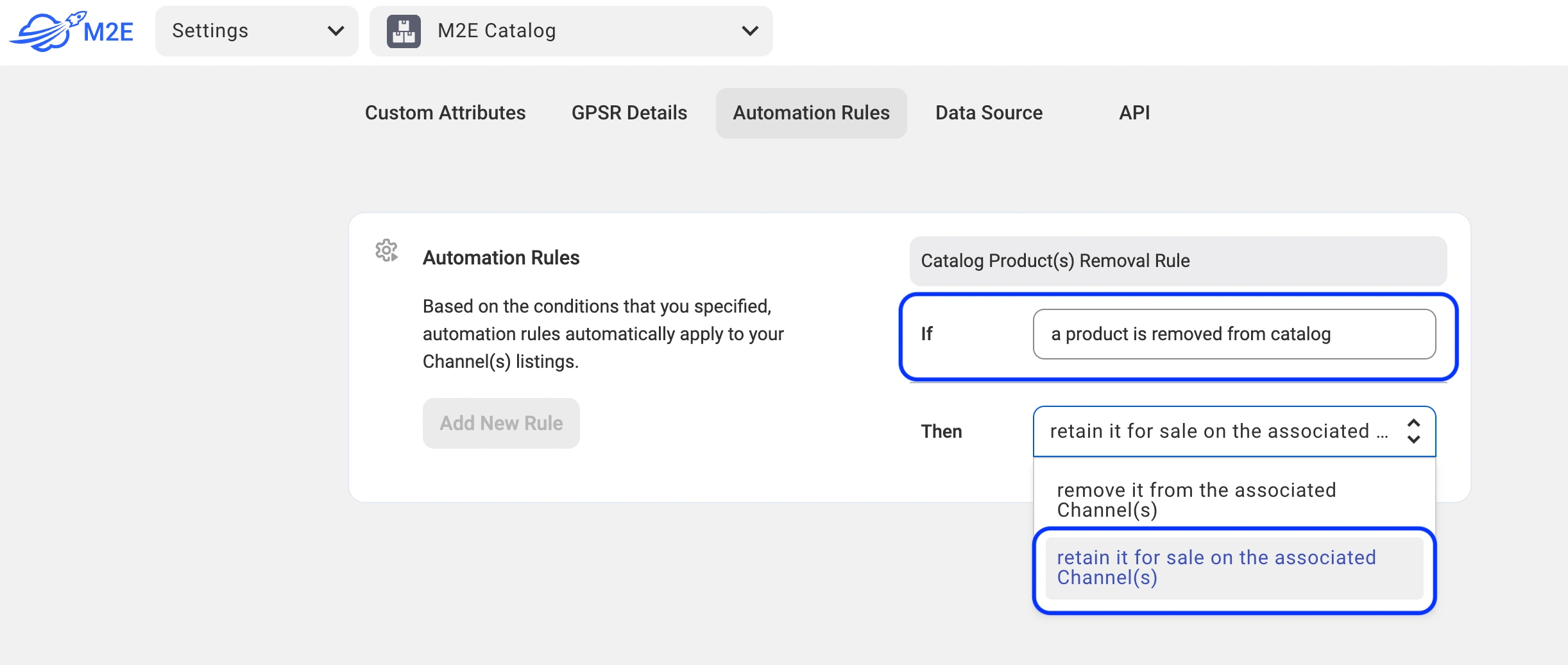 Set up M2E Automation Rules - M2E Cloud User Guides