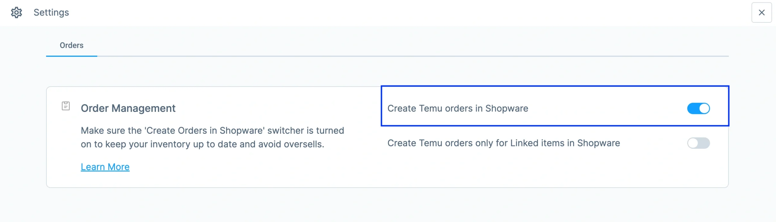 Shopware Temu Quick Start - M2E Cloud User Guides