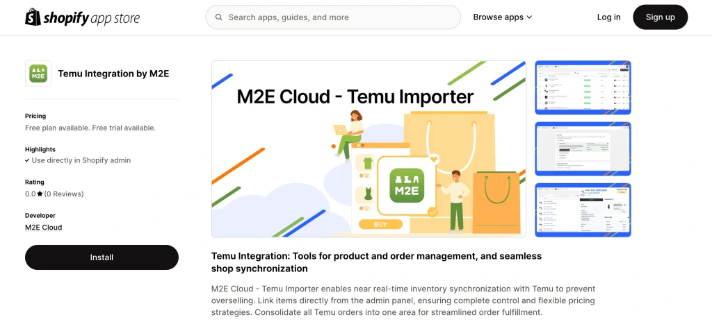 How to import products from Temu to Shopify using M2E – M2E Cloud User Guides